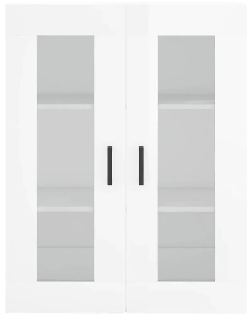 Skříň highboard lesklá bílá 69,5 x 34 x 180 cm kompozitní dřevo,  3198339