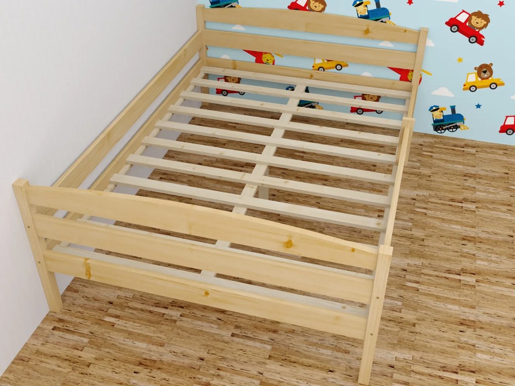 Vomaks Dětská postel DP 017 XL se zábranou Rozměr: 120 x 200 cm, Barva: barva šedá