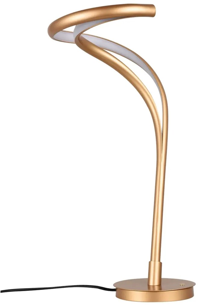 Designová stmívatelná stolní lampa Twist zlatá