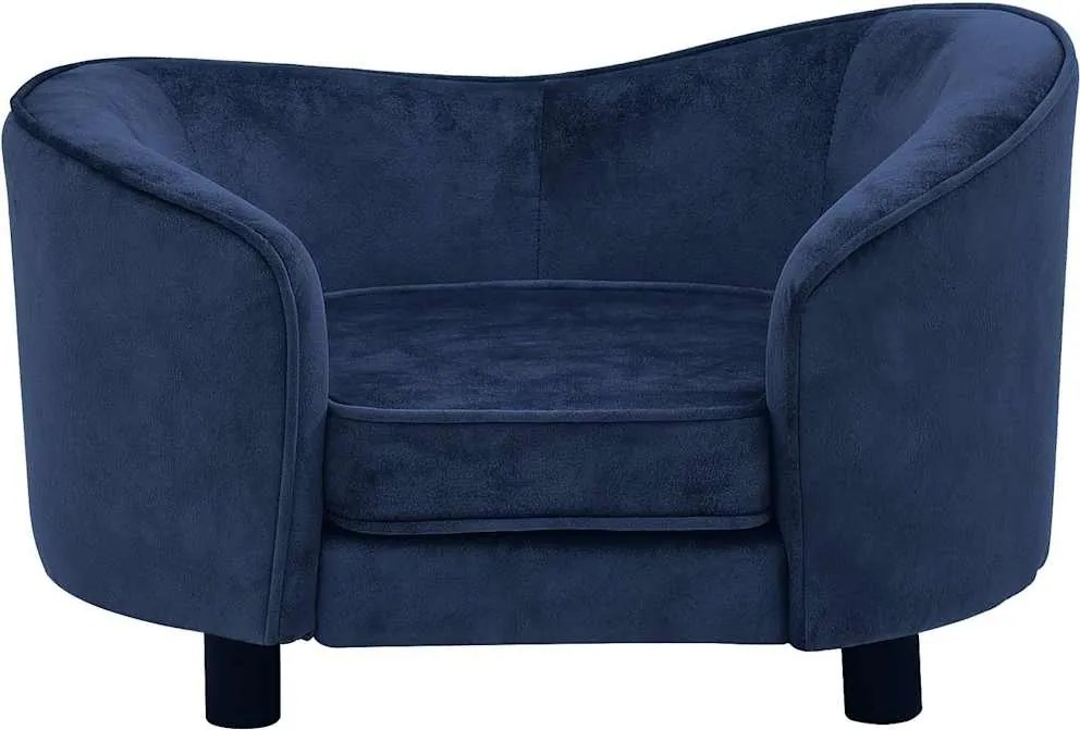 Pohovka pro psy modrá 69 x 49 x 40 cm plyš 171023