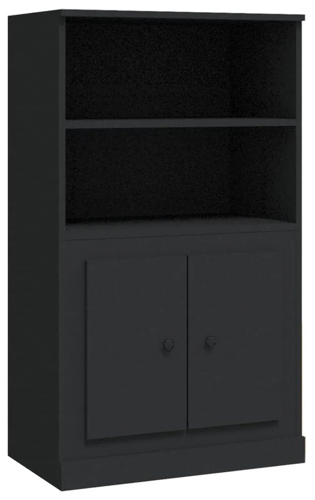 vidaXL Skříň highboard černá 60 x 35,5 x 103,5 kompozitní dřevo