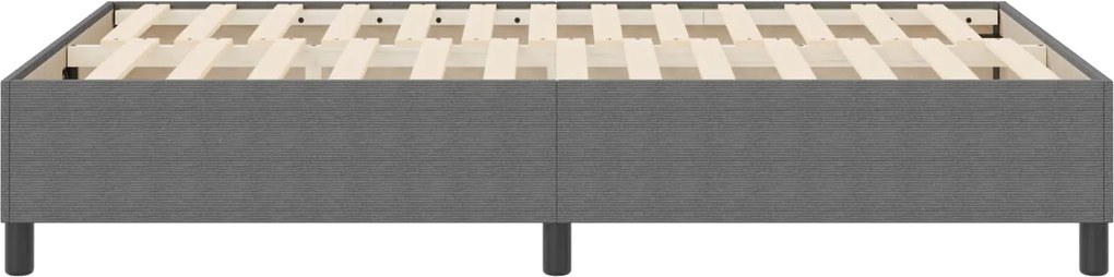 Rám platformy Světle šedá 120 x 190 cm Žebrovaná látka 3337397