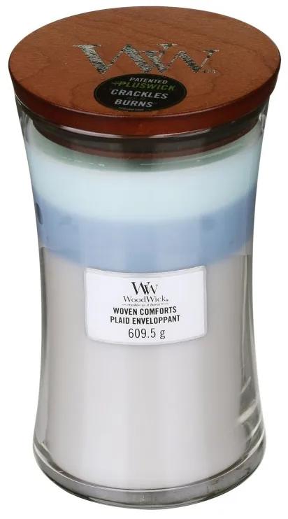 WoodWick Trilogy Woven Comforts Svíčka váza velká, 609,5 g
