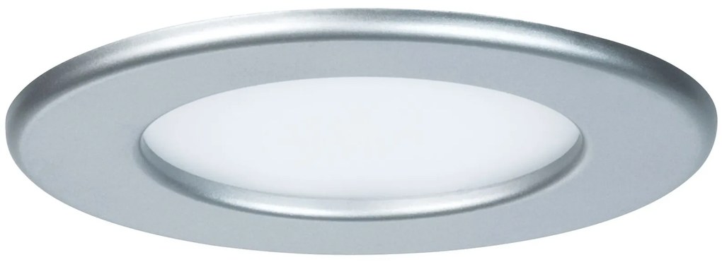 Paulmann 92070 Quality Line Panel IP44, 6W LED, 4000K, matný chrom, prům. 11,5cm