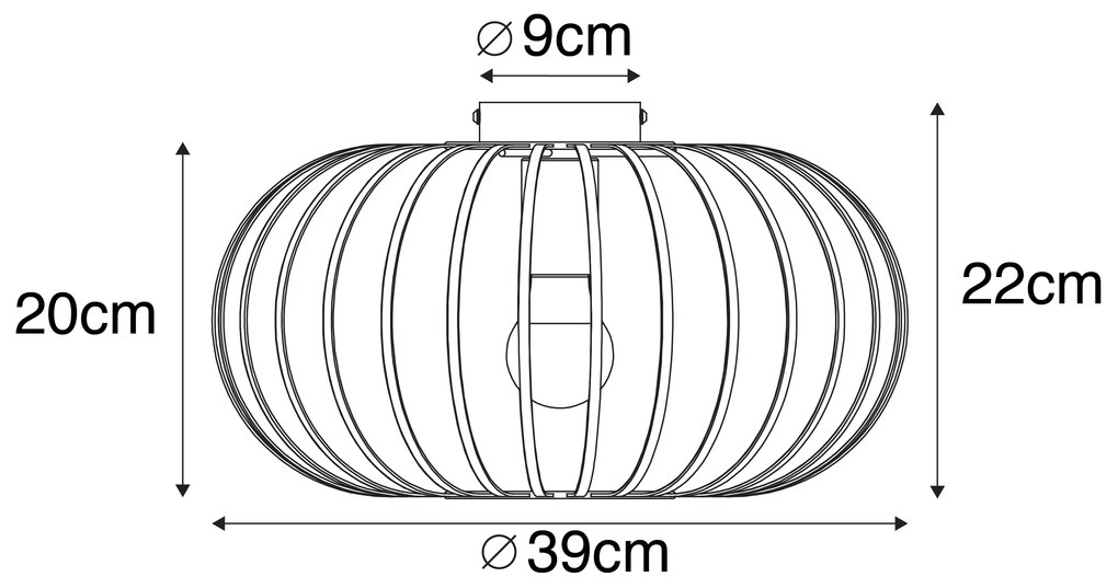 Designové stropní svítidlo bílé 39 cm - Johanna