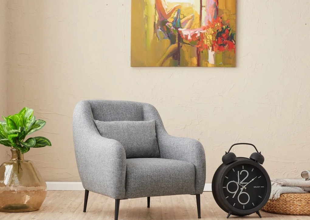 Hanah Home Křeslo VENUS šedé 825BLC2746