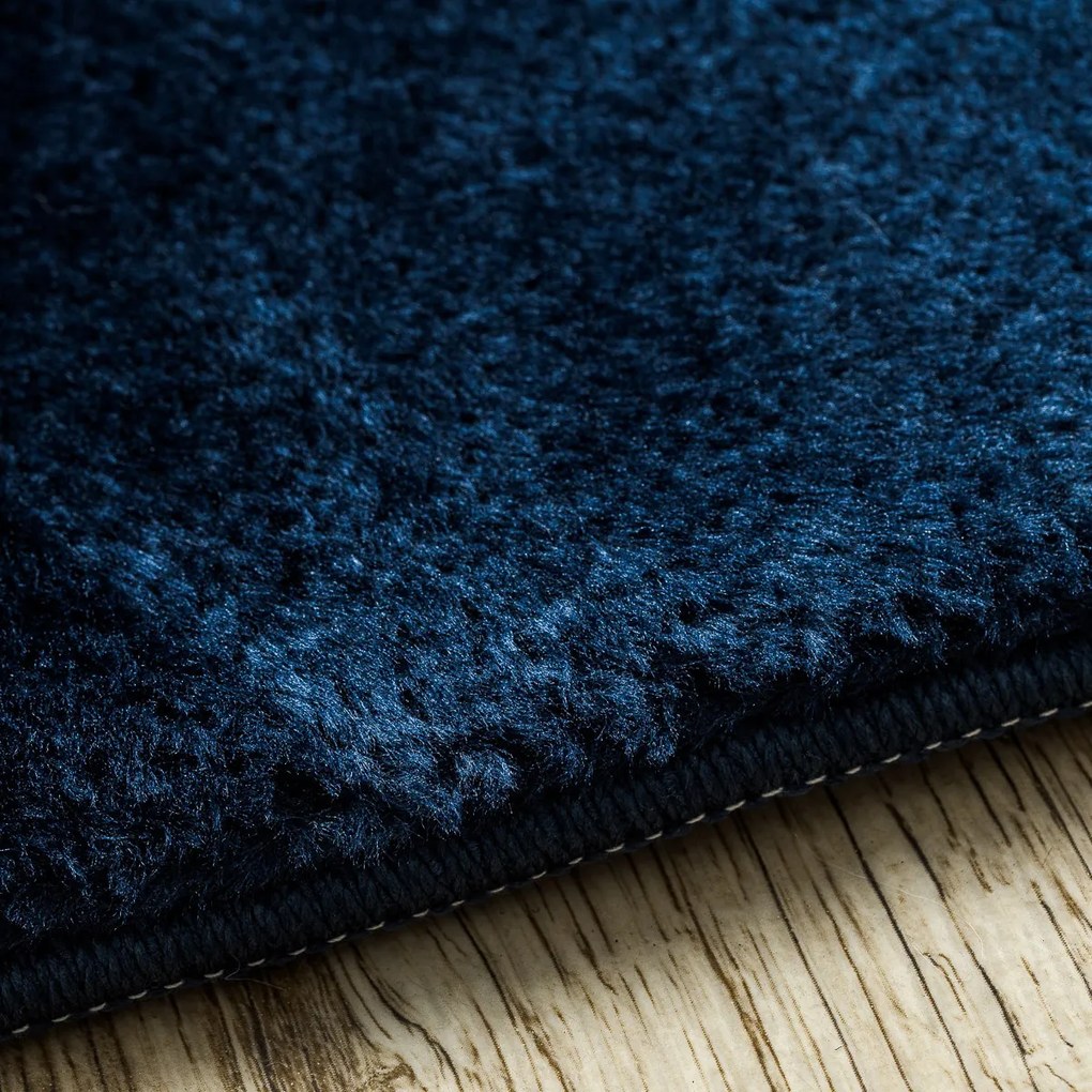 Dywany Łuszczów, Kusový koberec Visco Rabbit Dark blue 10, 140x190, modrá, dětský pokoj