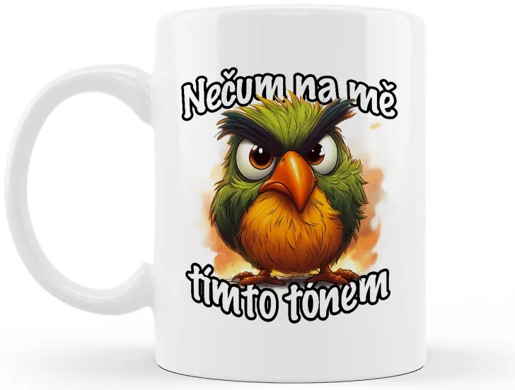 Ahome Ahome CZ Hrneček Nečum na mě tímto tónem - zelený ptáček 330 ml