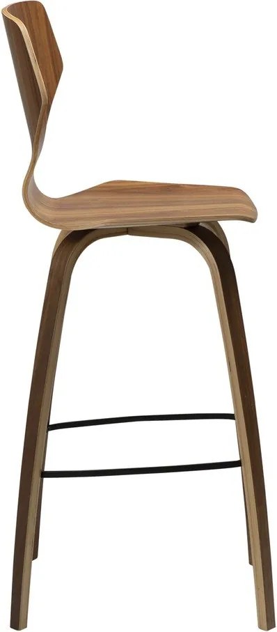 Barová židle v tmavě přírodní barvě (výška sedáku 75 cm) S.I.T – DAN-FORM Denmark