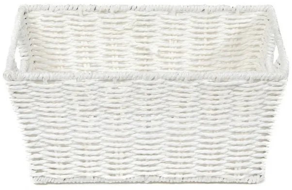 Pletený košík Compactor 31 x 24 x 14 cm, bílá
