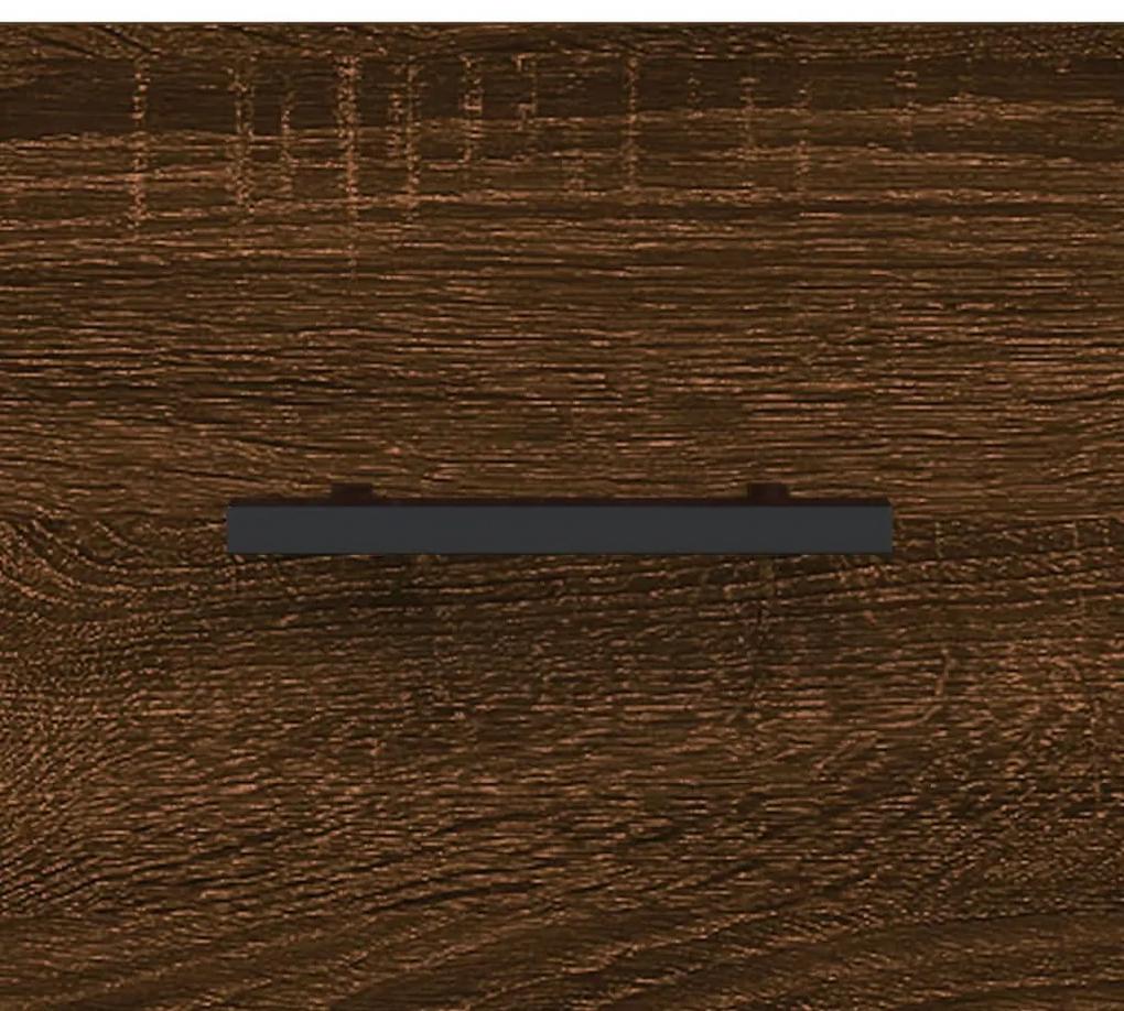 Skříň highboard hnědý dub 34,5 x 34 x 180 cm kompozitní dřevo,  3198880