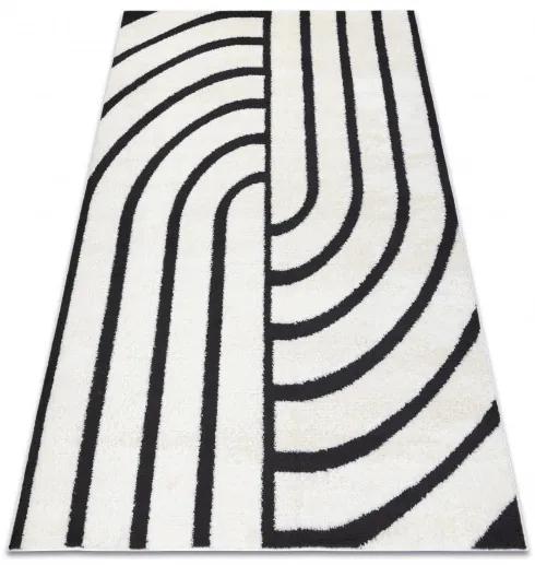 Dywany Łuszczów Kusový koberec Mode 8631 geometric cream/black ROZMĚR: 140x190