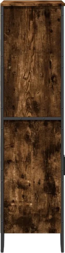 Highboard kouřový dub 79,5 x 35,5 x 137,5 cm kompozitní dřevo 3295309