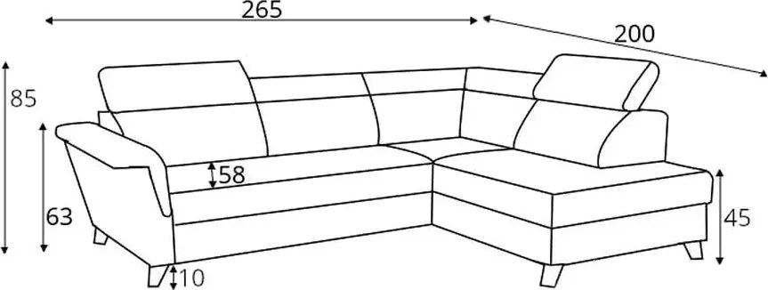 Casarredo - Komfort nábytek Rohová sedací souprava GRAVA rozkládací s úložným prostorem, levá, látky A1 | potah: gemma 39,barva: N4 ořech