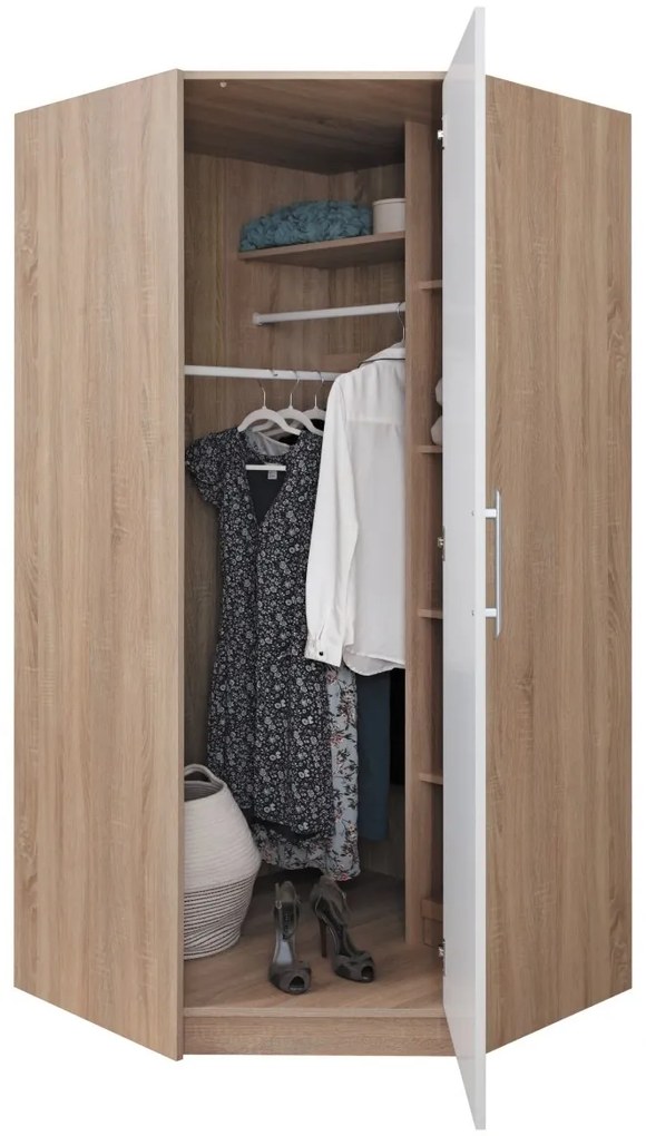 Sestava SMART B dub sonoma + bíly lux