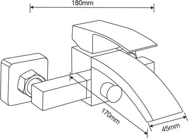Mexen Libra, vanová baterie, chromová, 745130-00