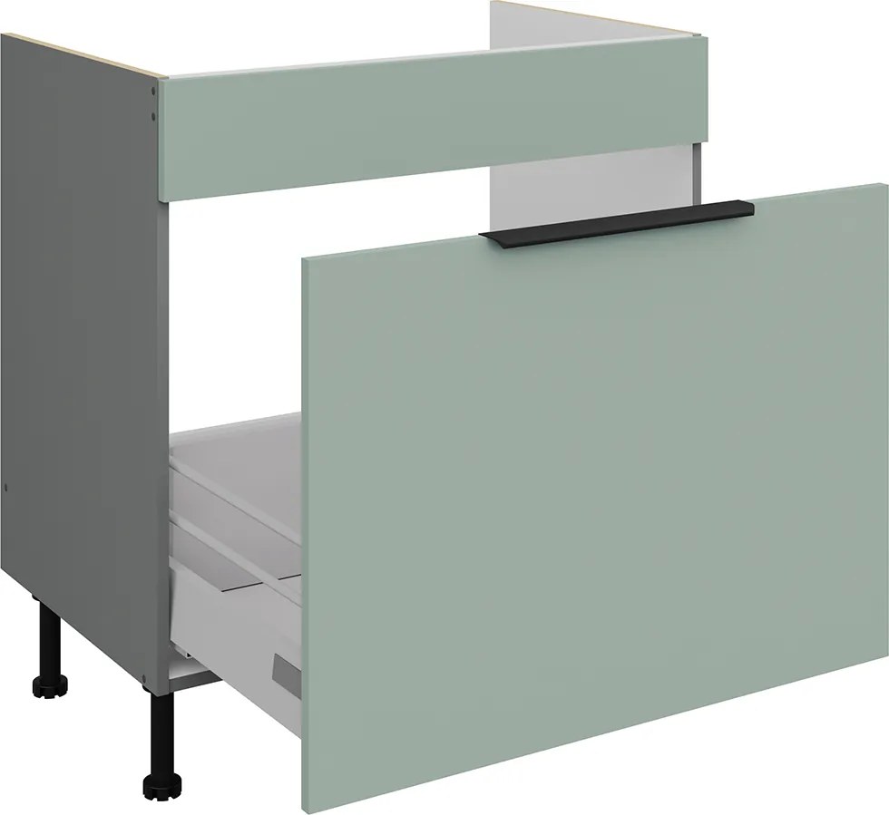 ARIA sa | dolní skříňka 80 ZL 1S dřezová | 80 cm | PREMIUM BOX | antracit/aquamarine