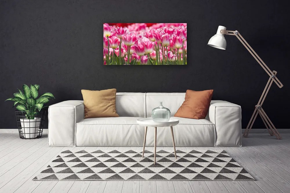 Obraz na plátně Tulipány Květiny Příroda 100x50 cm