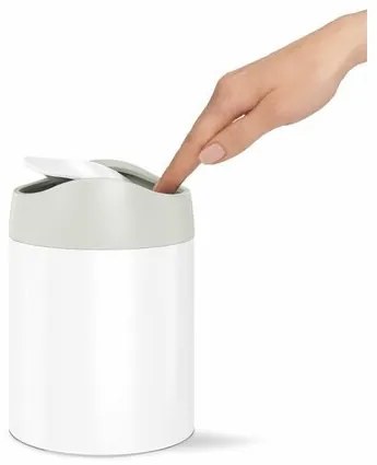 Simplehuman odpadový koš na stůl MINI 1,5 l, bílá