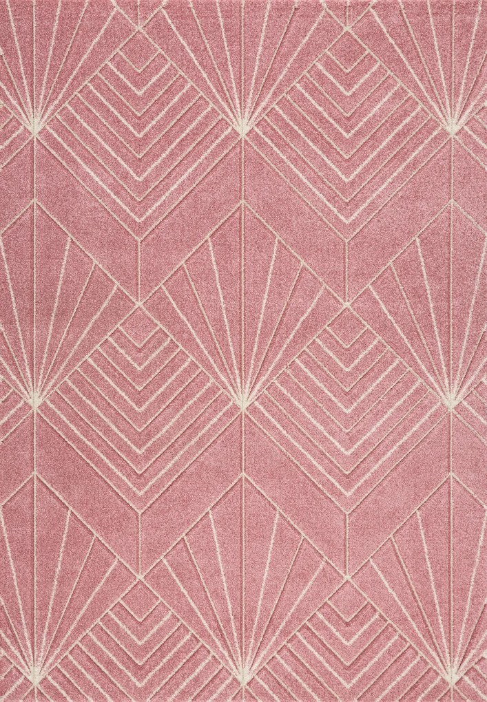 Oriental Weavers, Kusový koberec Portland 58/RT4R, 120x170, růžová, chodba / předsíň