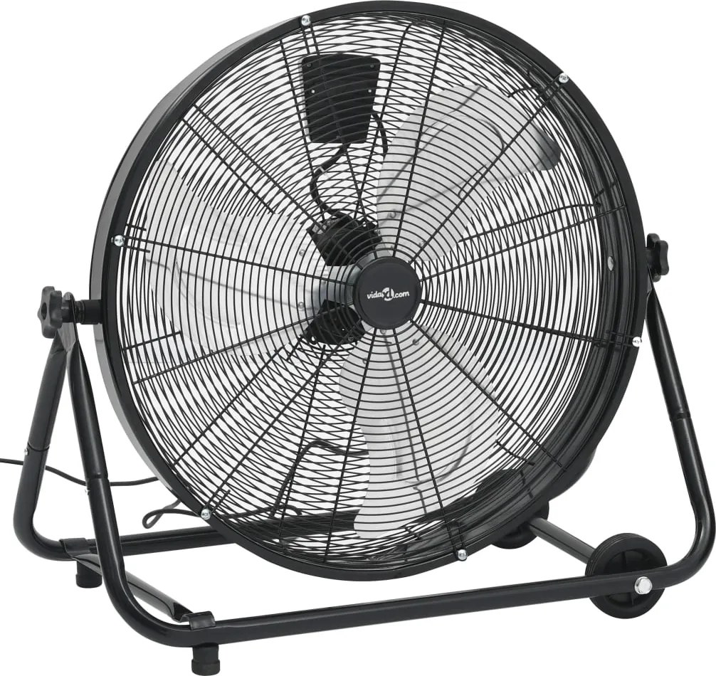 vidaXL Průmyslový bubnový ventilátor 60 cm 172,5 W černý