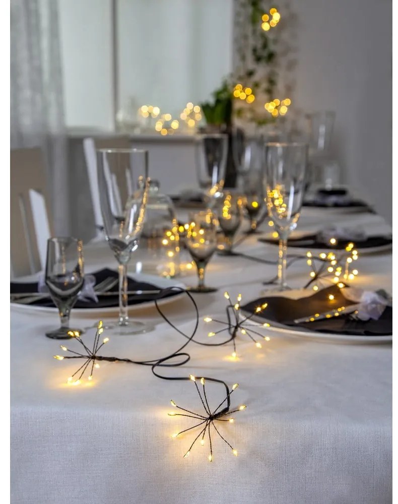 Světelný LED řetěz Star Trading Dew Drop Flower, délka 2,1 m