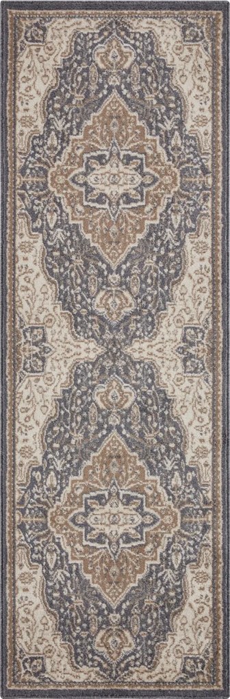 Hanse Home, Běhoun Terrain 105607 Orken Black Brown, 80x200, hnědá, ložnice