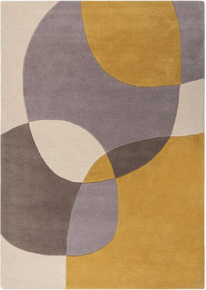 Kusový koberec Radiance Glow Ochre, 160x230, žltá, obývacia izba, Flair Rugs