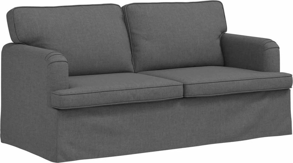 Set pohovek 2 ks Tmavě šedá textil 3407561