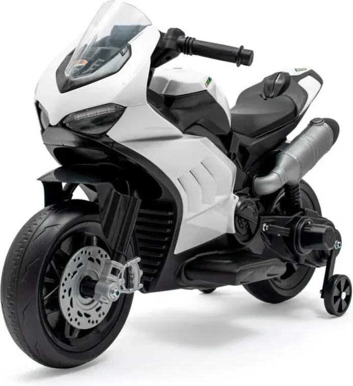 Dětská elektrická motorka Baby Mix Supersport bílá