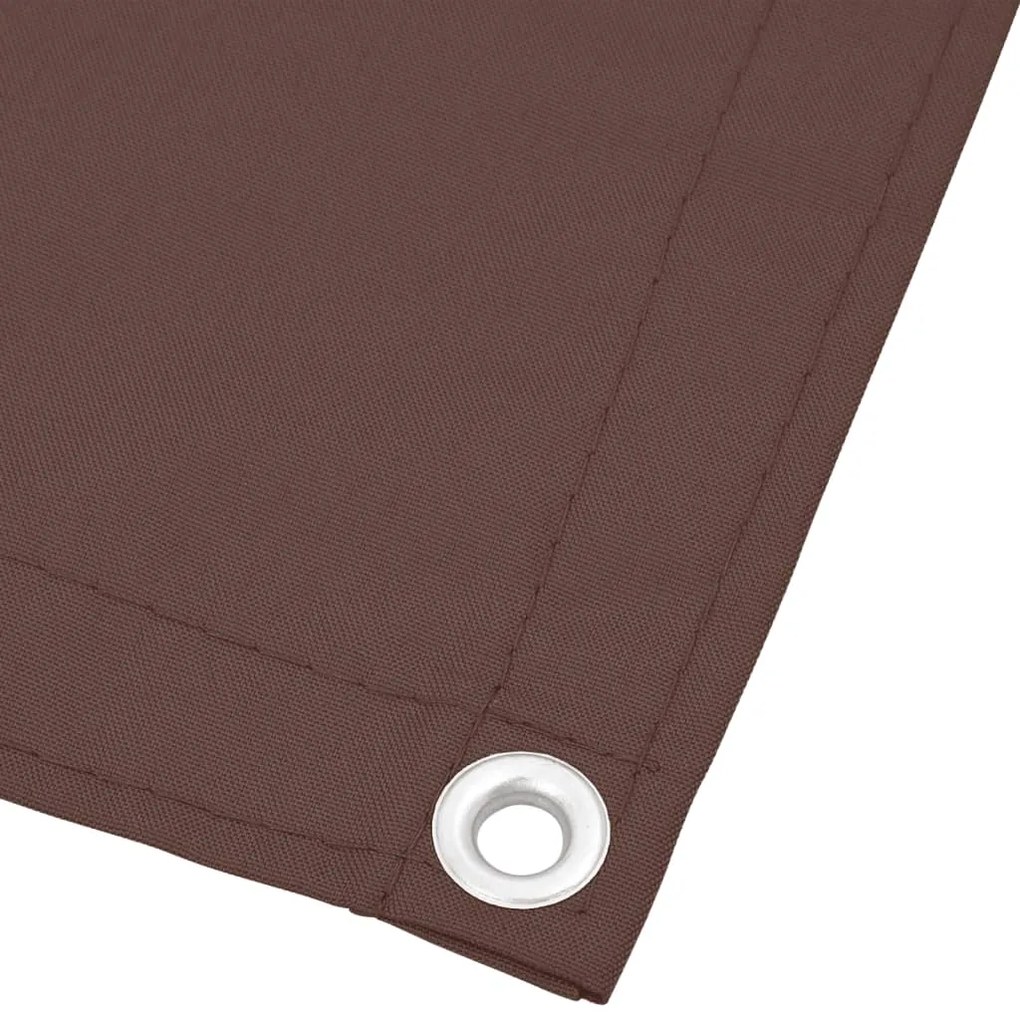 Balkonová Zástěna Hnědá 90 X 1 000 Cm 100% Polyester Oxford