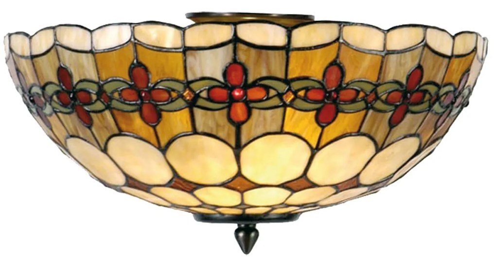 Závěsné svítidlo Tiffany Oxford - Ø 40*24 cm 2x E14 / Max 40W