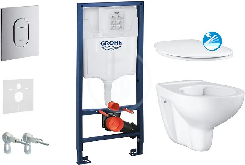 GROHE - Rapid SL Sada pro závěsné WC + klozet rimless a sedátko softclose 39418000 38528SET-KA