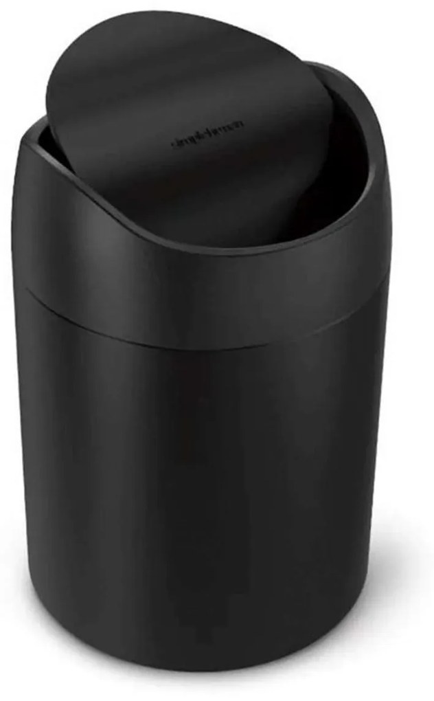 Simplehuman - Odpadový koš stolní, 1,5 l, matná černá CW2100