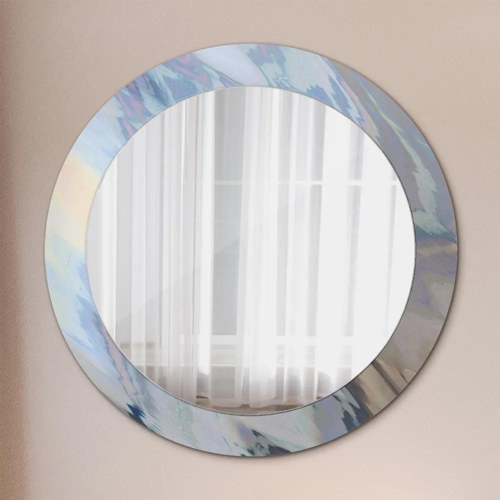 Kulaté dekorativní zrcadlo Holografická textura fi 70 cm
