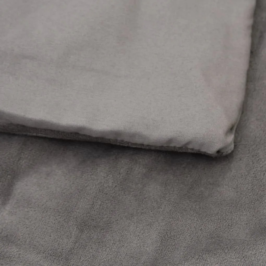 Zátěžová deka s povlečením šedá 200 x 230 cm 13 kg textil 3154896