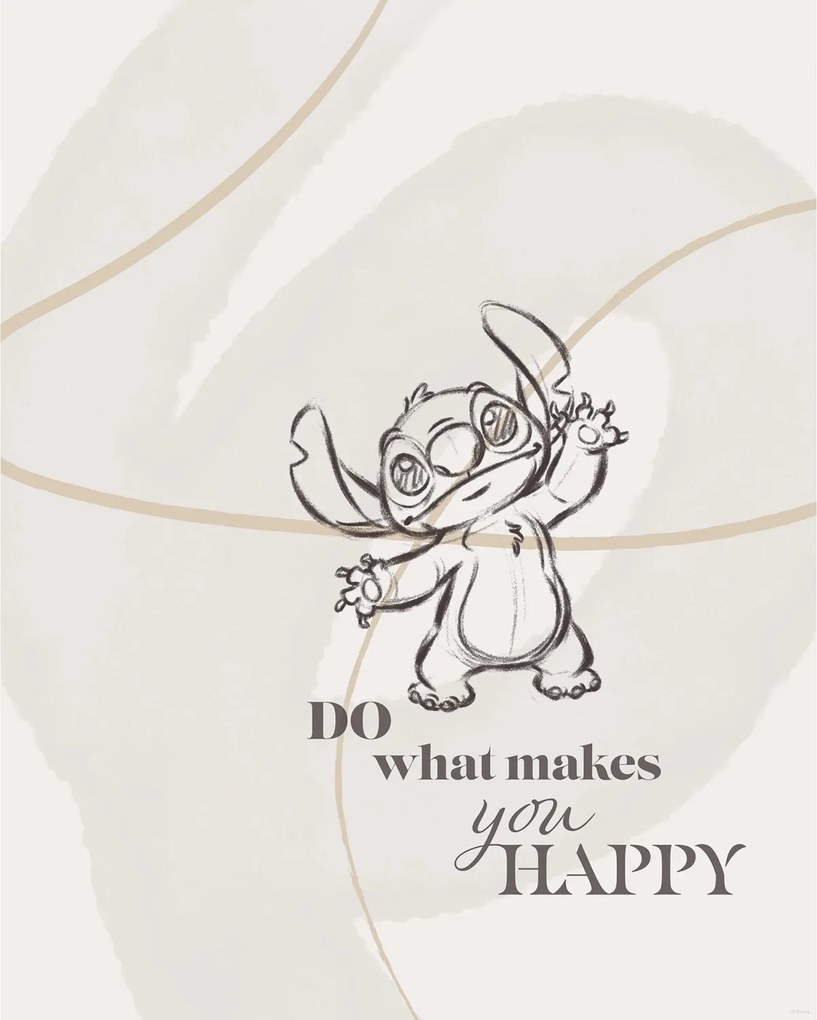 Komar Plakát Disney Lilo and Stitch Do What Makes You Happy 40 x 50 cm