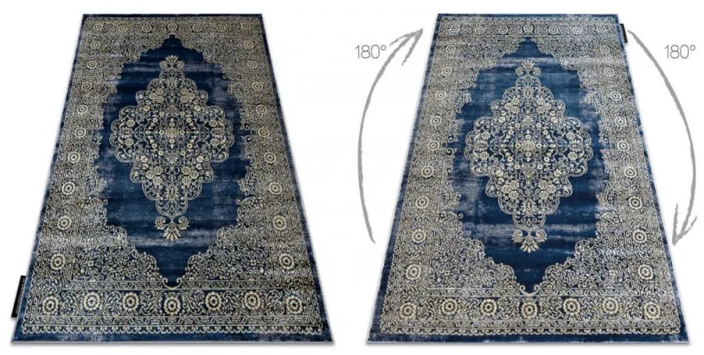 Kusový koberec Avra tmavě modrý 140x190cm