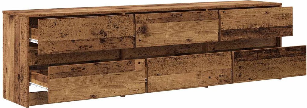 TV jednotky 180 x 34 x 50 cm Staré dřevo Kompozitní dřevo 3385628
