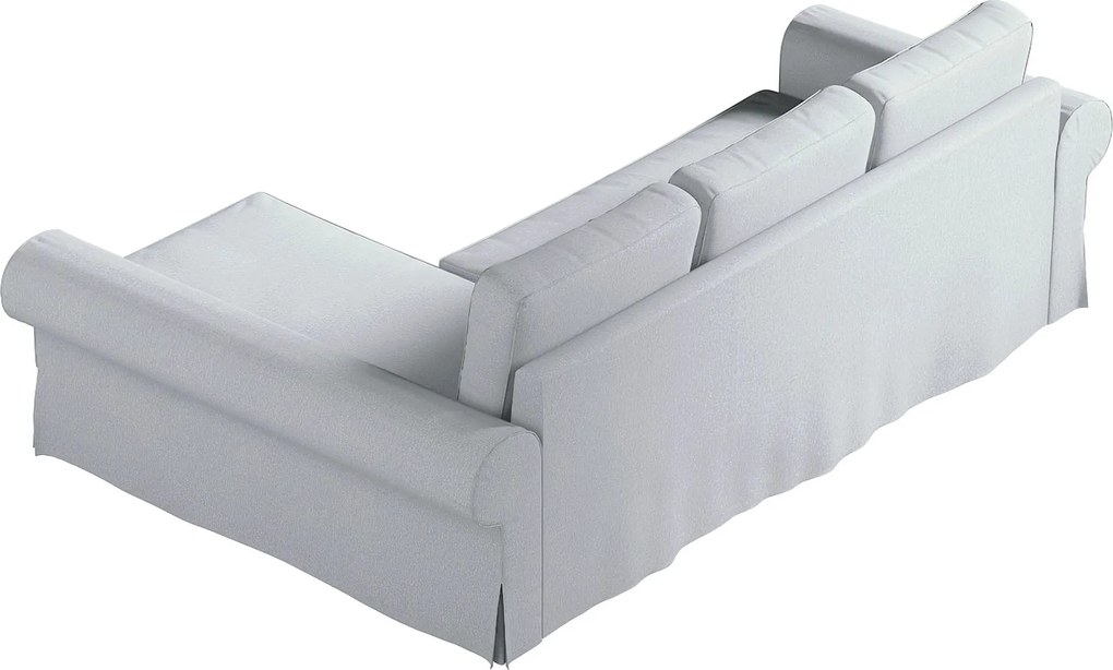 Potah na pohovku IKEA Backabro rozkládací se šezlongem barva šedá látka pletený vzor