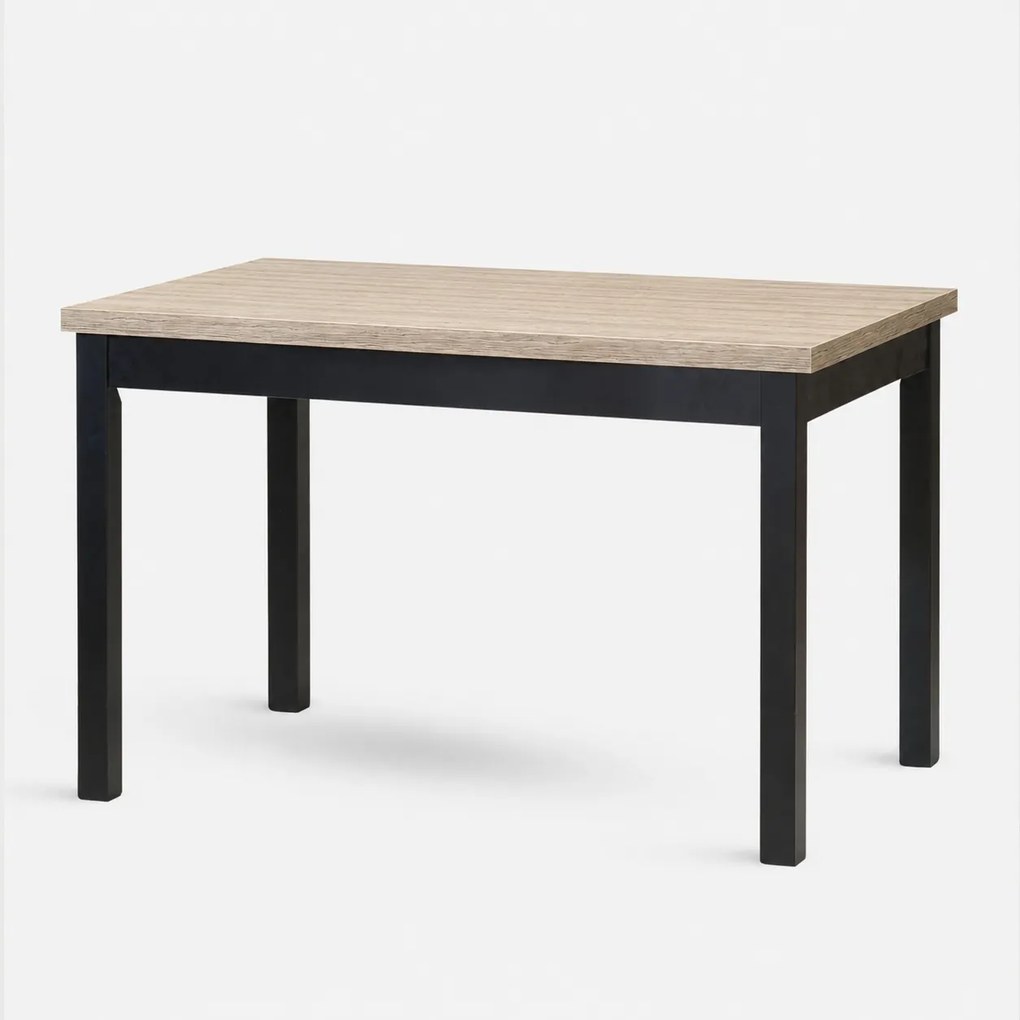 Stima Stůl W21 140x80 + 40 cm rustikál černá