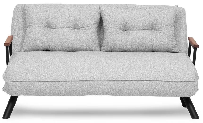 Designová rozkládací sedačka Hilarius II 133 cm šedá
