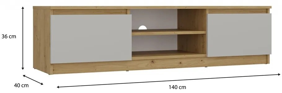 TV stolek Malwa 140 cm - výběr z 2 provedení