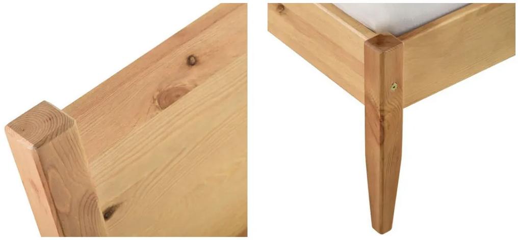 Postel Presto Zvolte rozměr postele: 140x200 cm, Vyberte odstín dřeva: Bělená 20