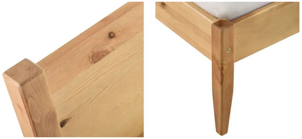 Postel Presto Zvolte rozměr postele: 140x200 cm, Vyberte odstín dřeva: Přirodní borovice