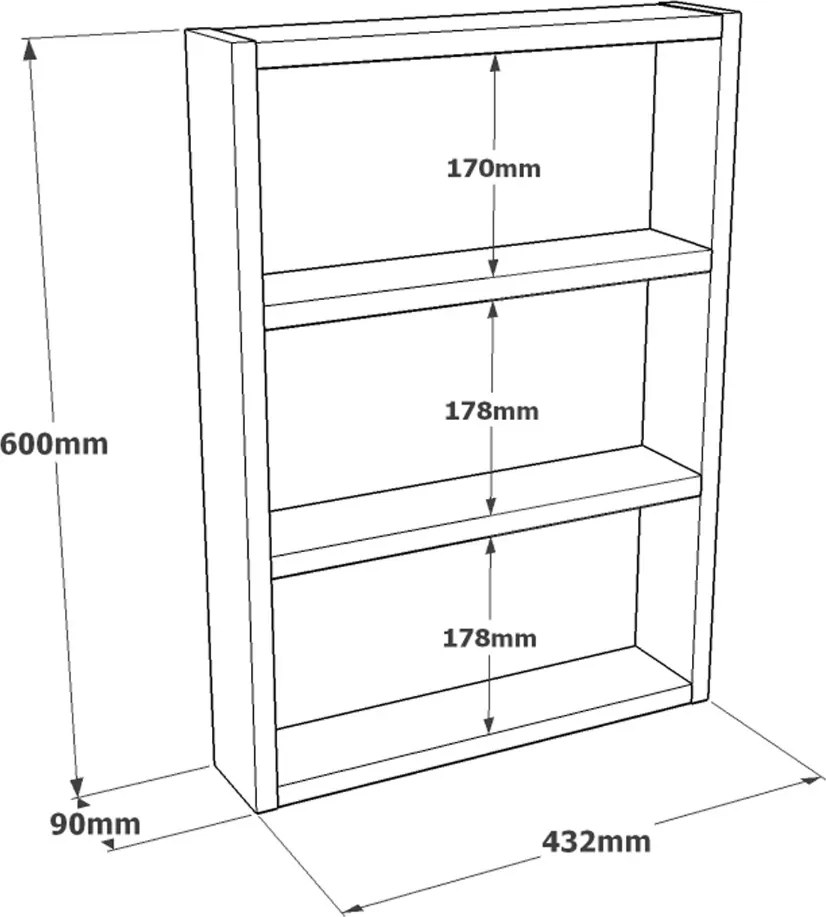 STROUD nástěnná police, kámen