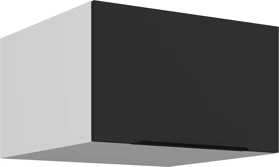 ARIA bc | horní skříňka 60 NAGU-36 1F výklopná | 60 cm | HLUBOKÁ | ANTI FINGERPRINT povrch | bílá/černá