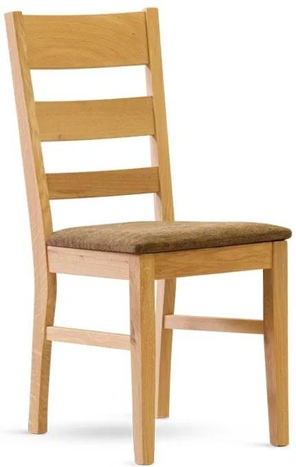 Jídelní židle Stima PAUL – dub, čalouněná, nosnost 130 kg, více barev |  BIANO