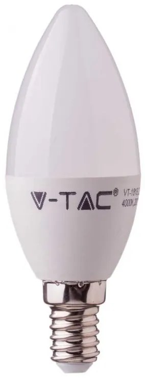 V-TAC LED žárovka Candle 5,5W/230V/E14/4000K/470Lm/200°/A+