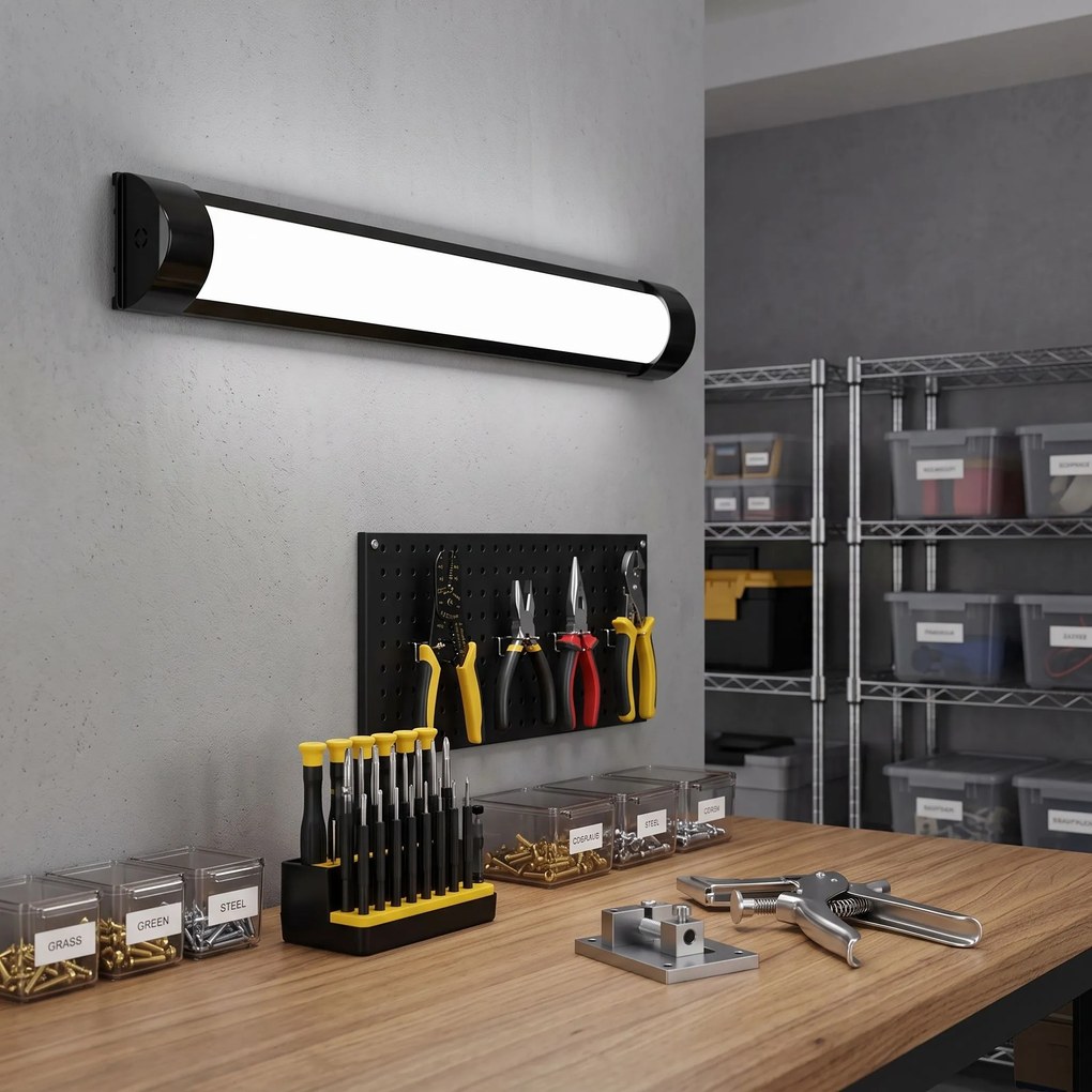 Toolight Toolight, JNH053-18N, lineární LED svítilna 60 cm, 18 W, 4000 K, černá, OSW-56249